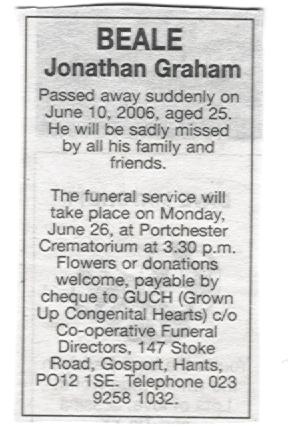 Remembering Jonathan - Main - ServiceInfo
