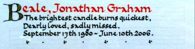 Remembering Jonathan - Main - ServiceInfo